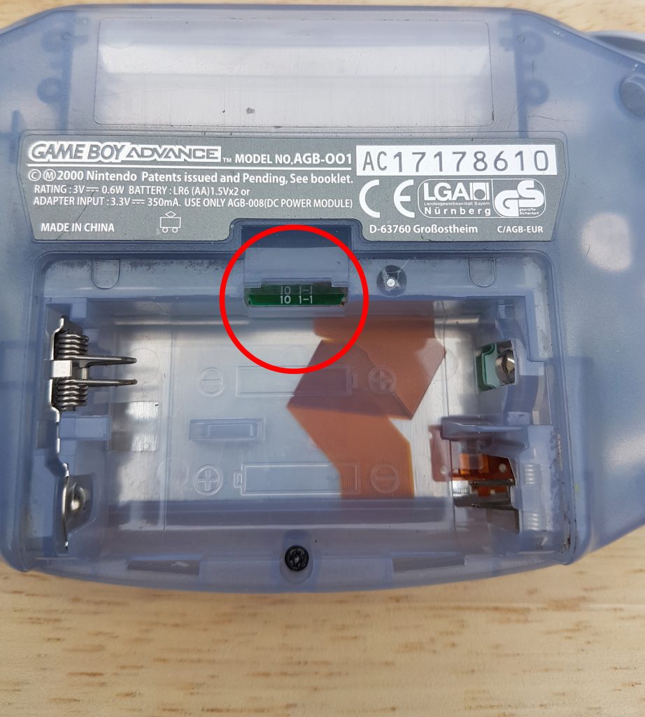 40 pin or 32 pin Game Boy Advance AGB-001 Screen Type How to Tell